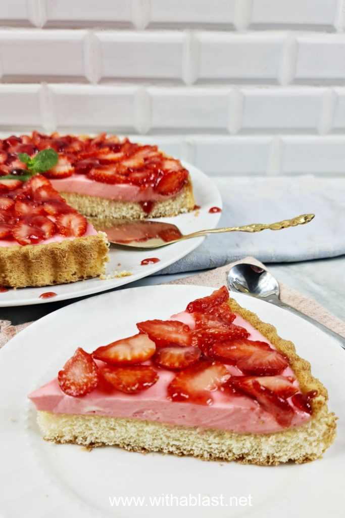 Strawberry Cream Cheese Flan | With A Blast