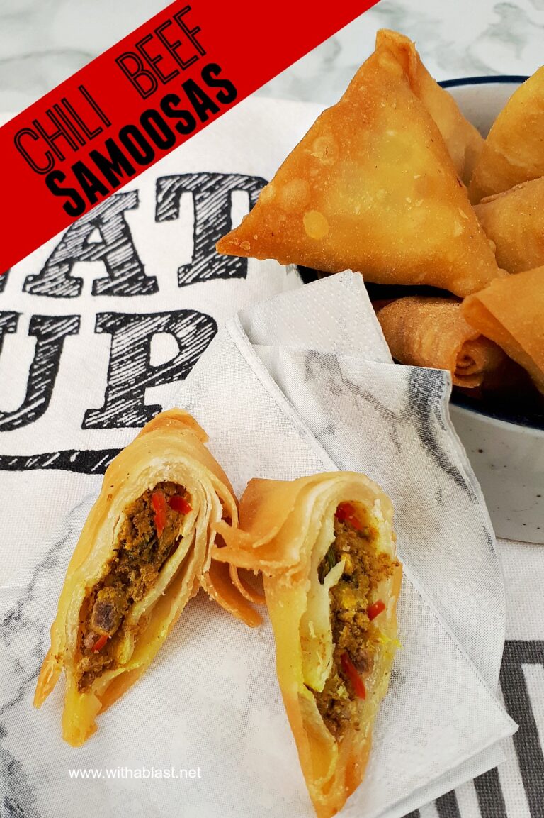 Chili Beef Samoosas | With A Blast