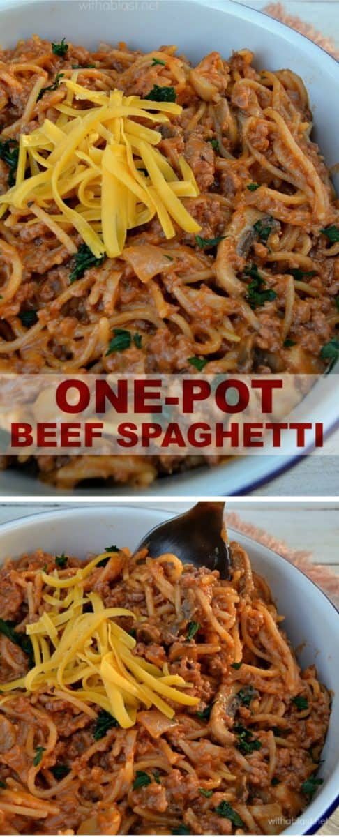 One-Pot Beef Spaghetti | With A Blast