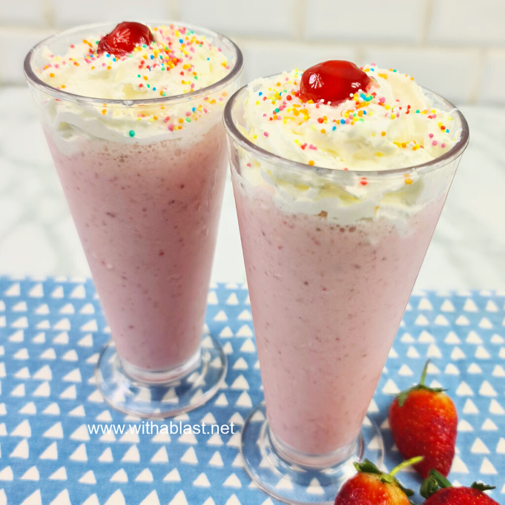 Strawberry Milkshake | With A Blast