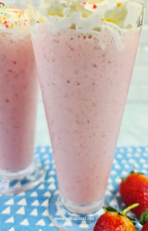 Strawberry Milkshake | With A Blast