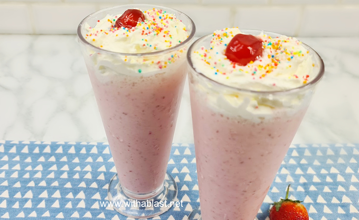Strawberry Milkshake | With A Blast