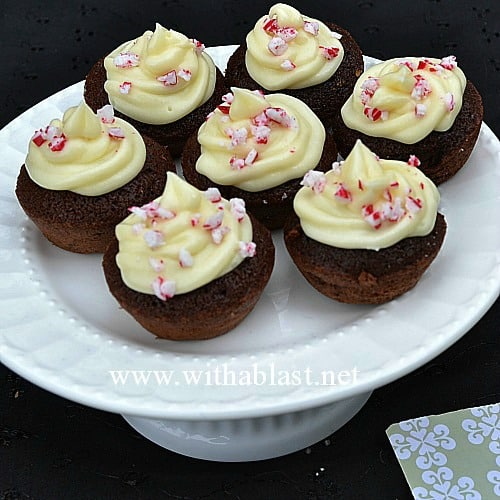 Candy Cane Brownie Bites | With A Blast