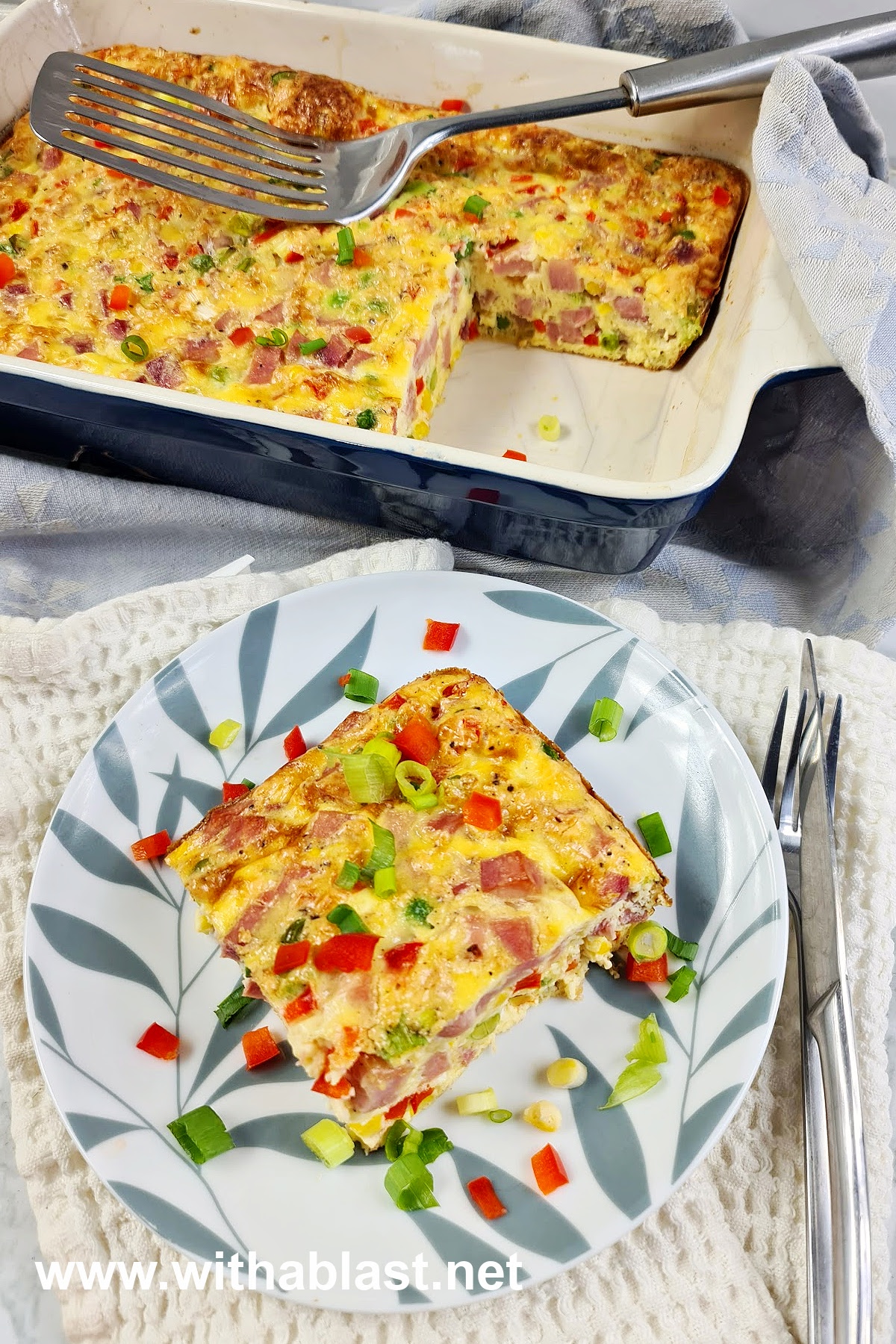 Ham And Cheese Frittata | With A Blast