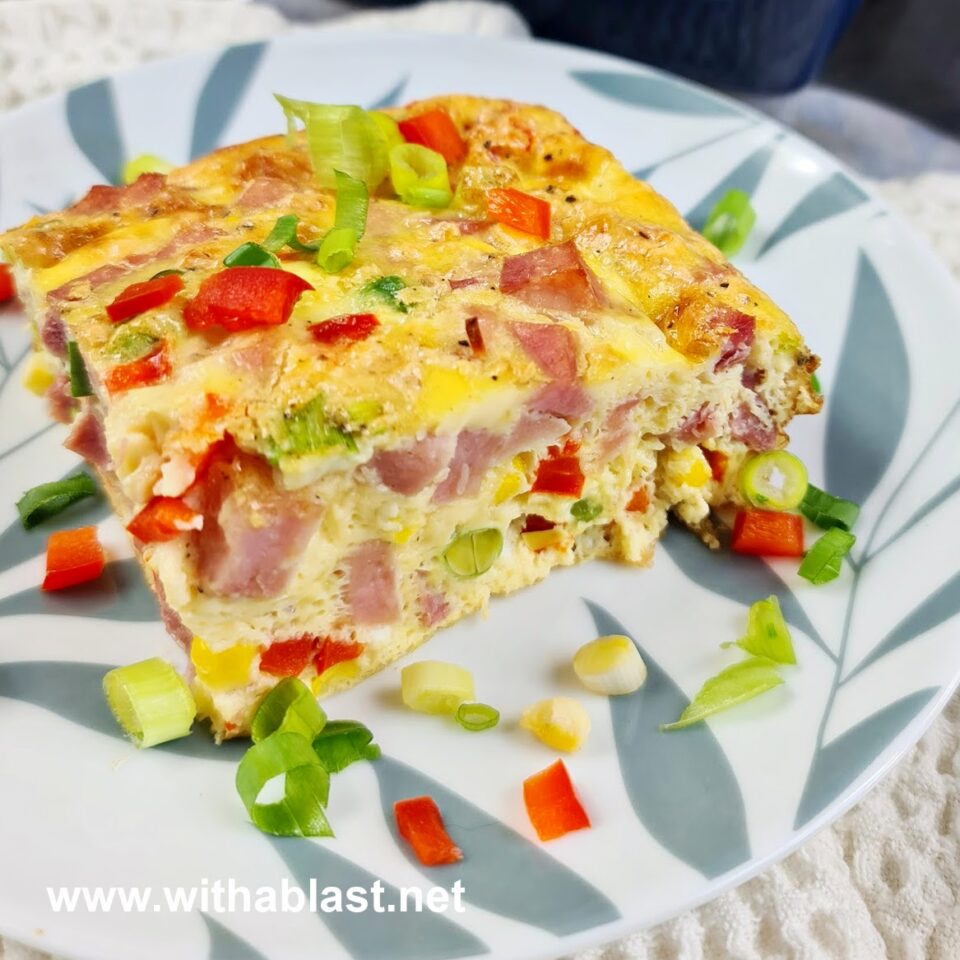 Ham And Cheese Frittata | With A Blast