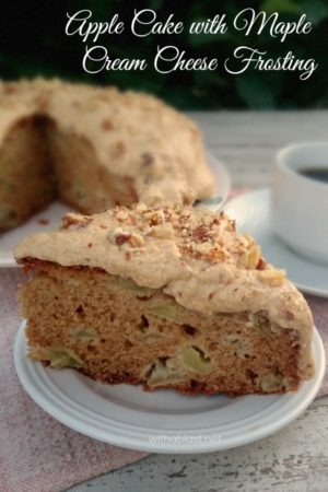 Apple Cake with Maple Cream Cheese Frosting | With A Blast