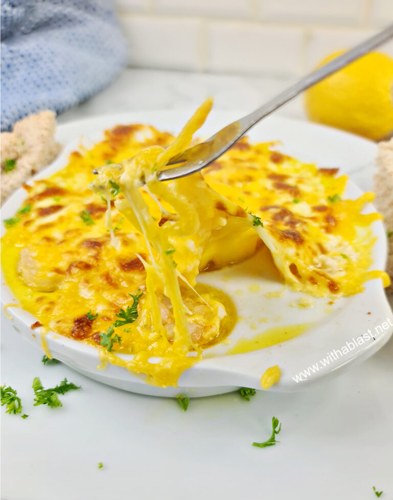 Cheesy Garlic Shrimp Appetizer | With A Blast