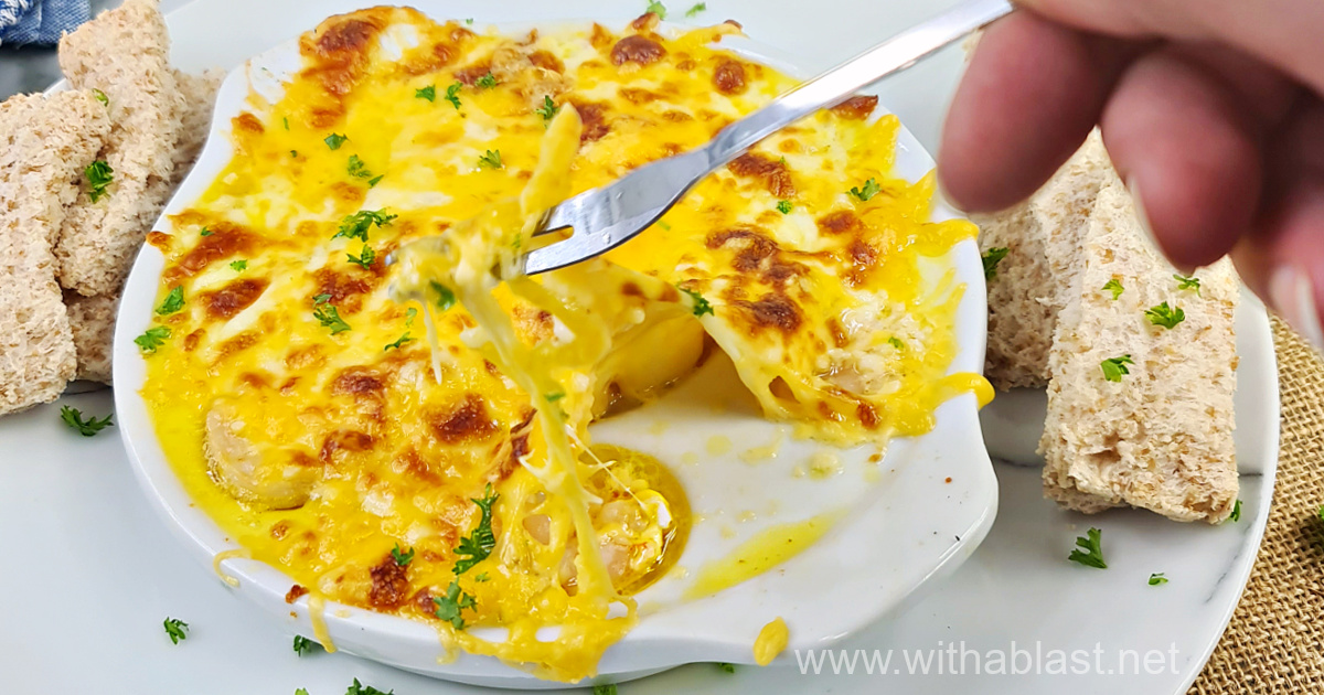 Cheesy Garlic Shrimp Appetizer | With A Blast