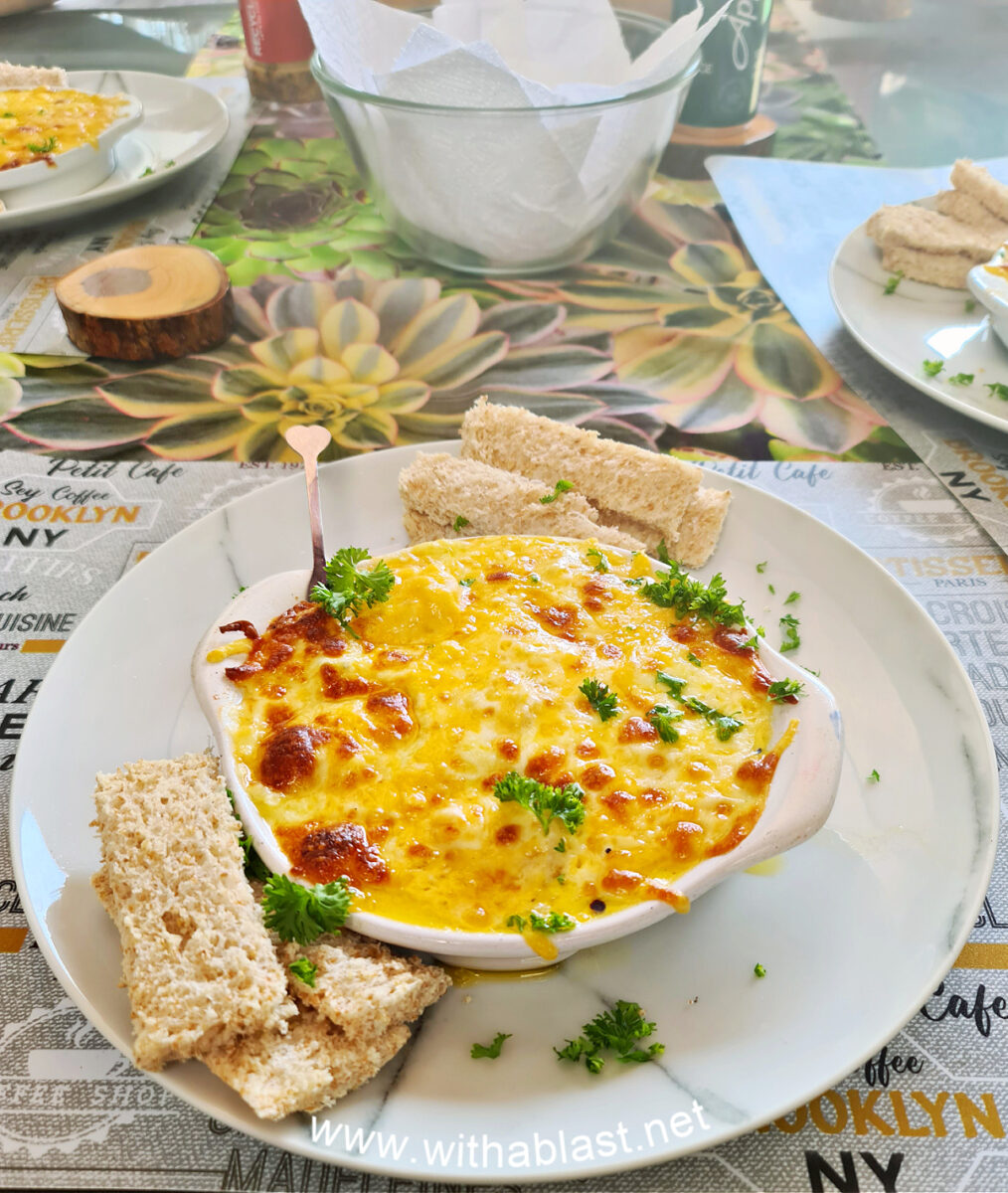 Cheesy Garlic Shrimp Appetizer | With A Blast