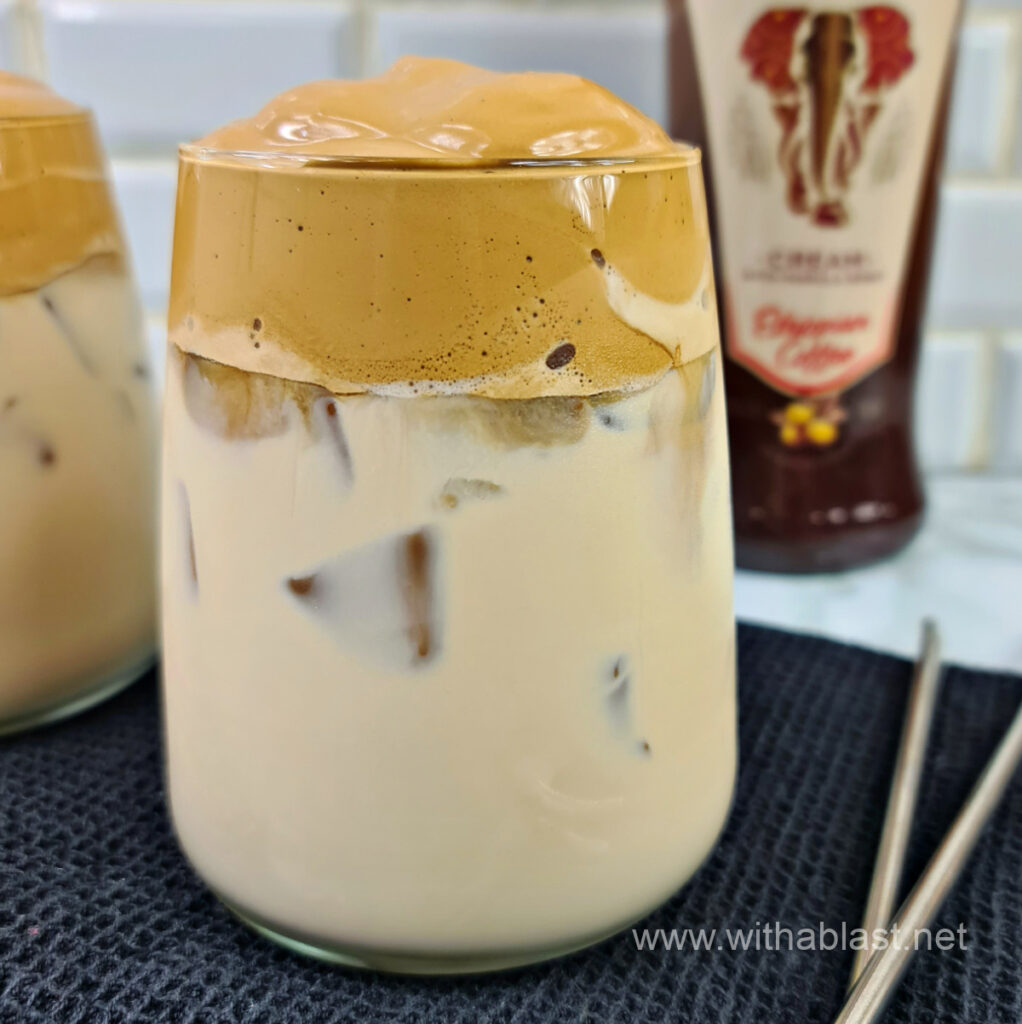 Amarula Coffee Dalgona Cocktail | With A Blast