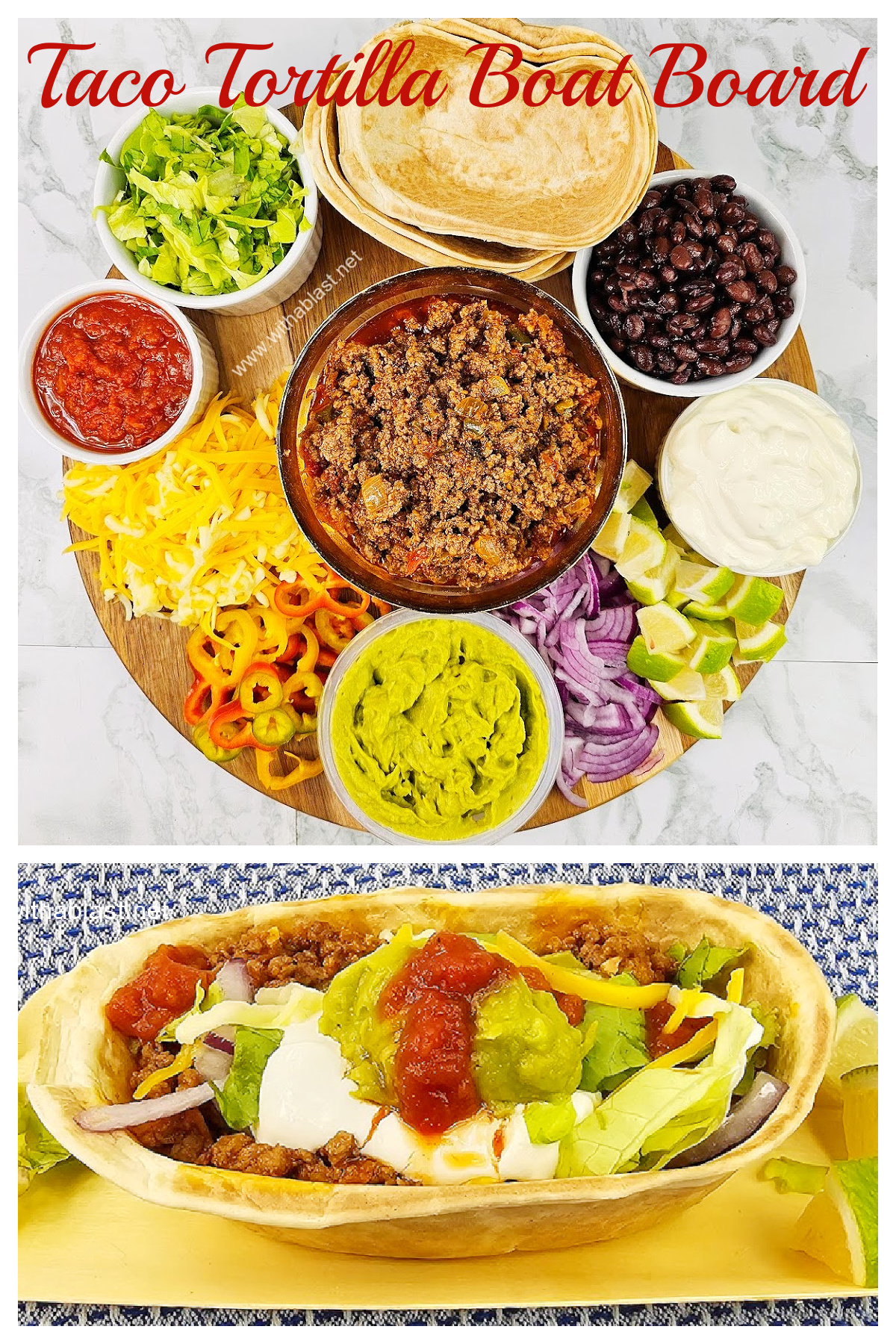 Taco Tortilla Boat Board | With A Blast